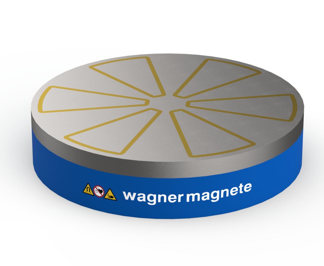 Elektro-Permanent-Magnet-Spannfutter 1210 mit Radialpolteilung, Drehen ...